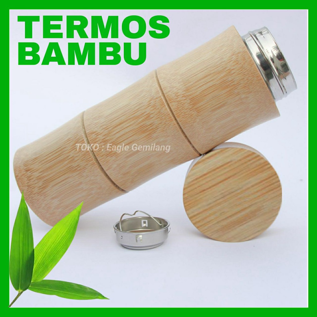 Jual Termos stainless tahan panas / Termos berlapis bambu termos air ...