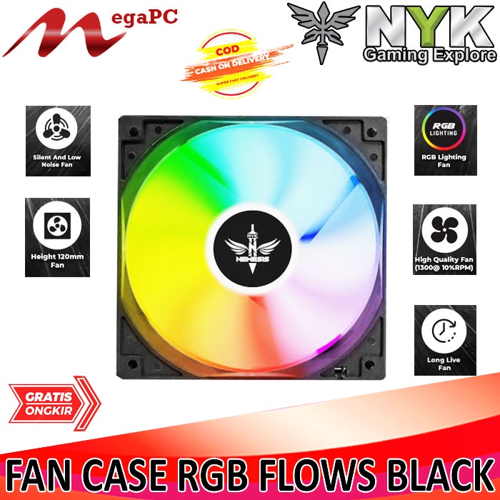 Jual FAN CASE RGB FLOWS BLACK / NYK NEMESIS FLOW | Shopee Indonesia