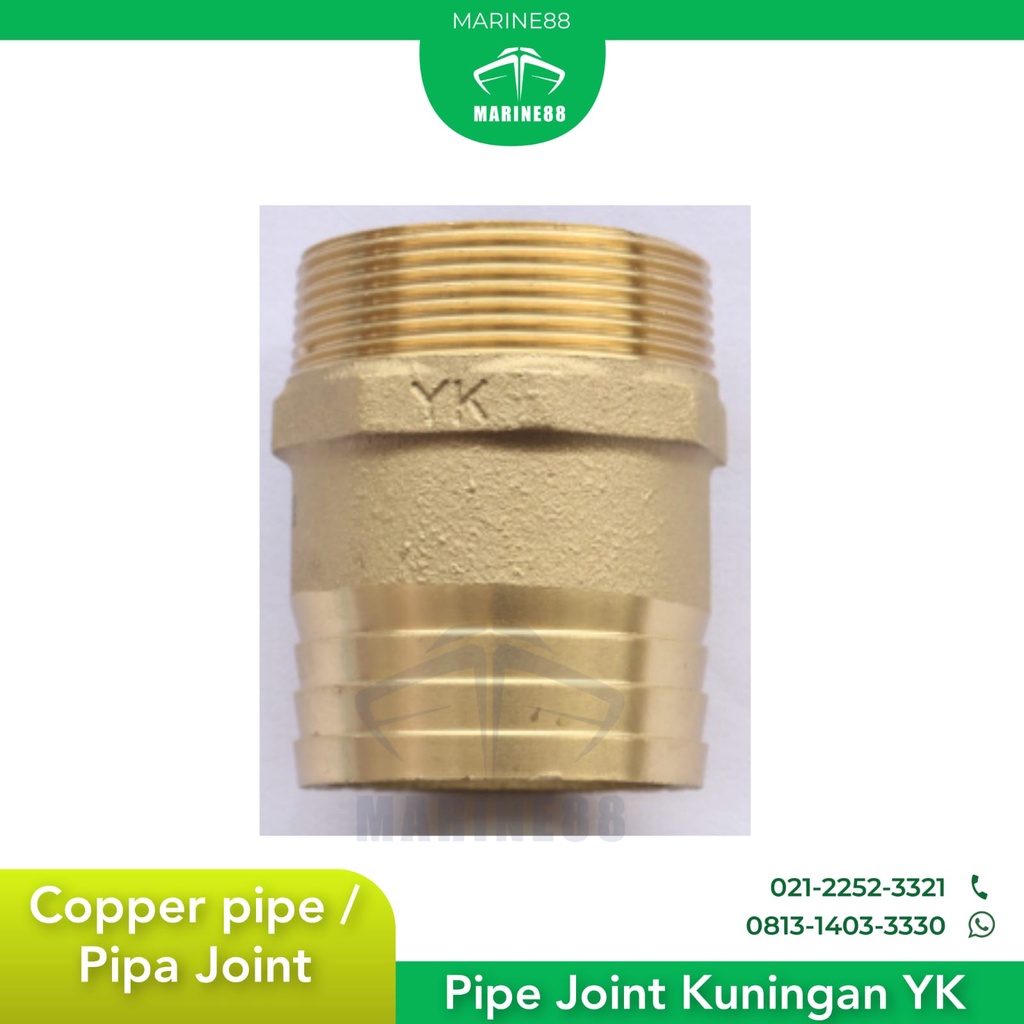 Jual Copper Pipe/ Pipe Joint 3/4" / Sambungan Kuningan YK | Shopee ...