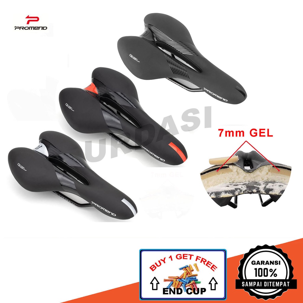 Jual Promend Sadel Gel Empuk Sepeda Lipat MTB Road Bike Saddle Gell ...