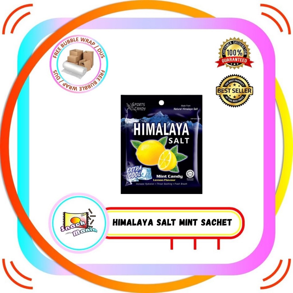 Jual Permen Himalaya Salt Mint Sports Candy Lemon 15gr sachet ORIGINAL ...
