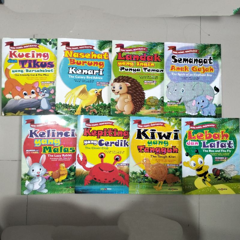 Jual BUKU FABEL CERITA ANAK DAN DONGENG BINATANG BILINGUAL KELINCI YANG ...