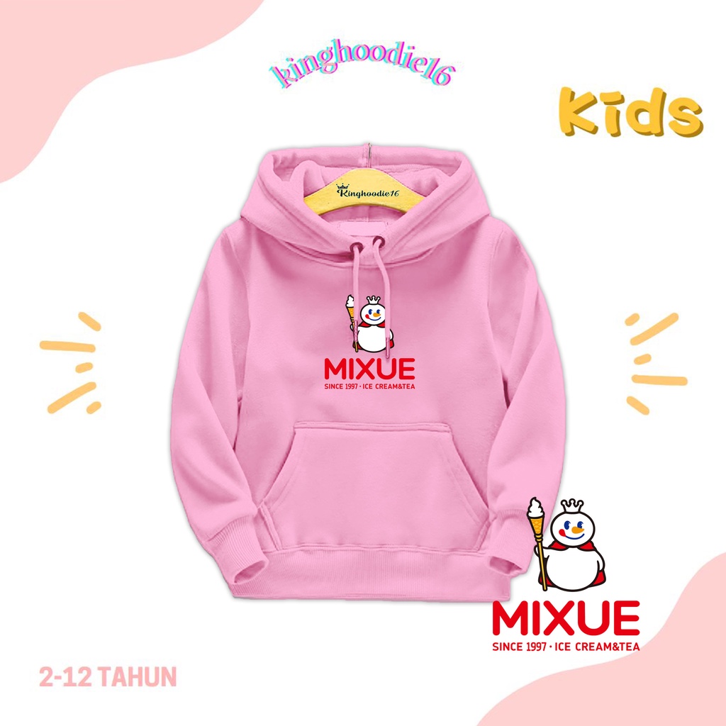 Jual Hoodie Anak Cewe Cowok ICE CREAM MIXUE /sweater anak umur 2 3 4 5 ...