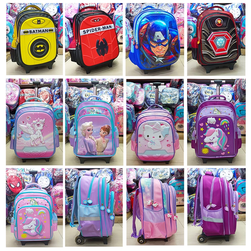 Jual PROMO TROLLEY DORONG TAS Anak SEKOLAH SD Laki Laki dan Perempuan ...