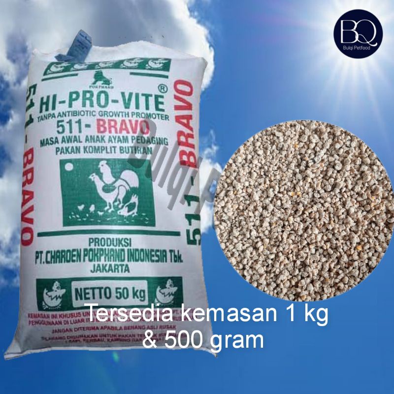 Jual Pur ayam pedaging 511 bravo pakan ayam pedaging Repack | Shopee ...