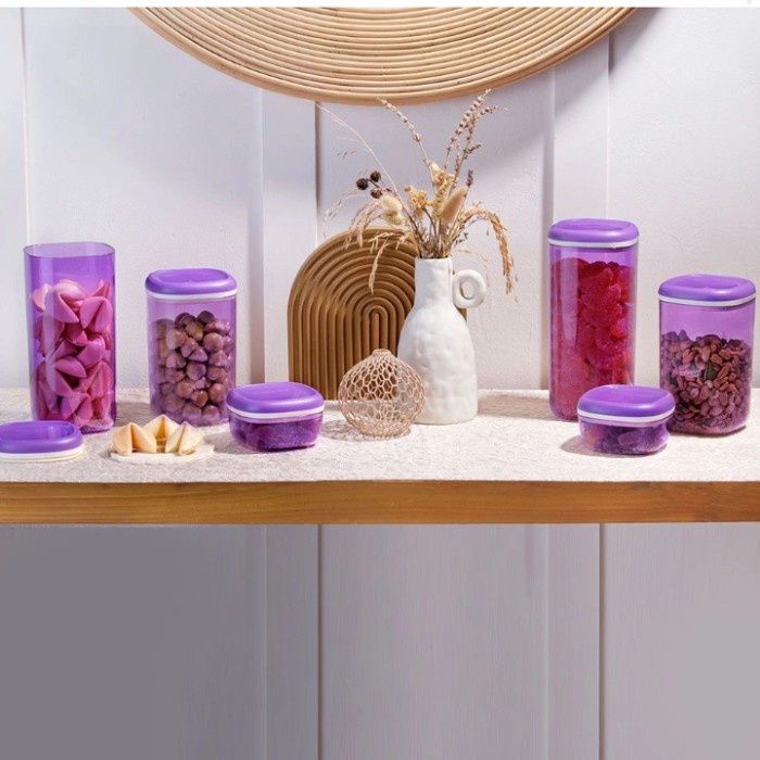 Jual Cristal Canister Set /Toples Kue /Toples Bening /Toples Tupperware ...
