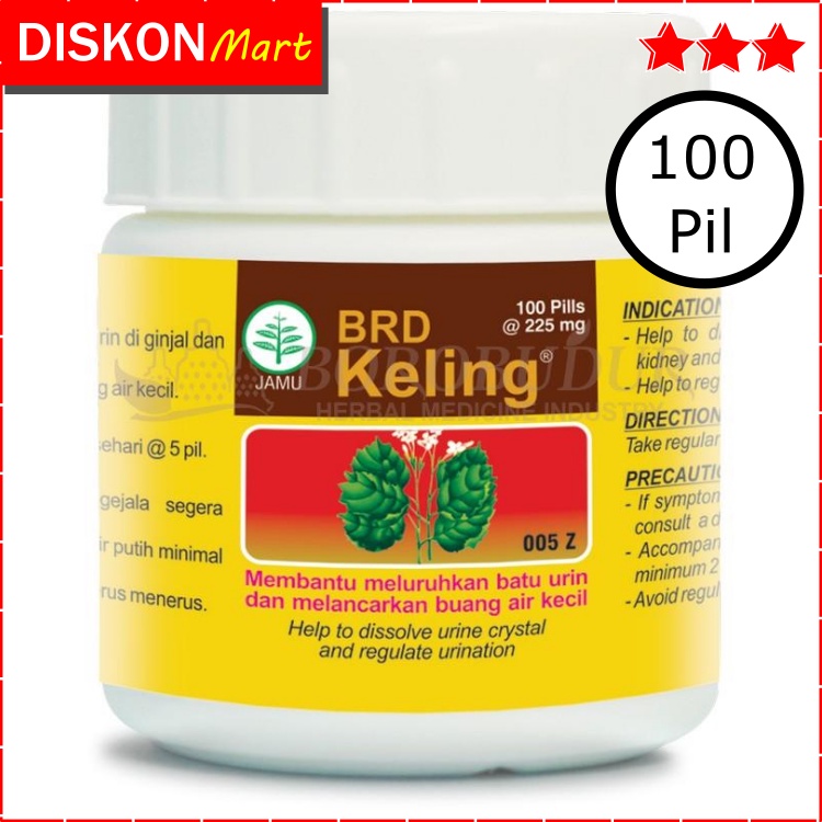 Jual KELING BOROBUDUR 100 PIL OBAT HERBAL PENGHANCUR PELURUH BATU ...