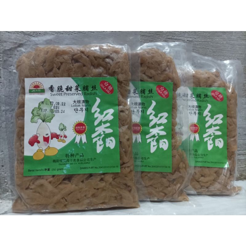 Jual chaipo manis/lobak manis,cap matahari merah, 250 gram | Shopee ...