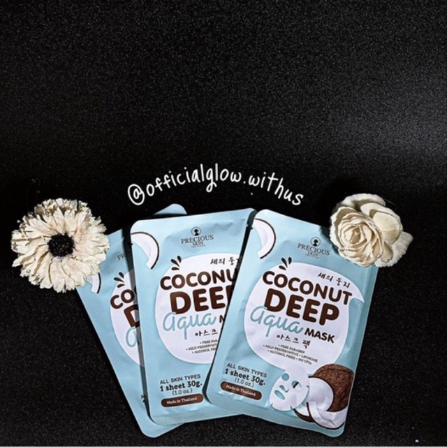 Jual Sheet mask coconut / masker wajah Coconut deep aqua mask (Brand ...