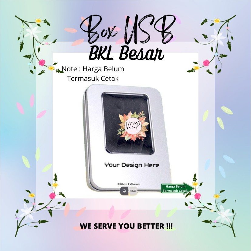 Jual USB Flash Disk Box Kaleng Gede / Souvenir Wedding Seminar kit ...