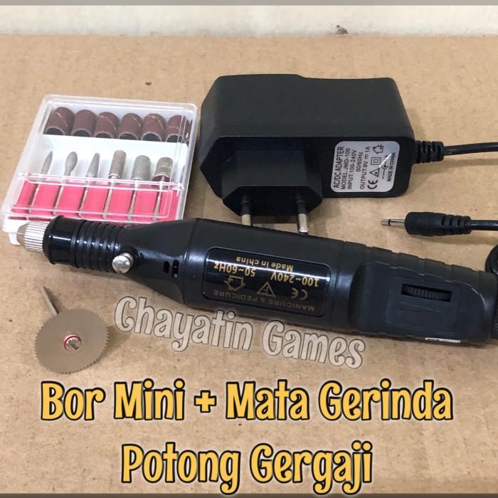 Jual Bor Mini / Gerinda Mini + Mata Gergaji + Adaptor Sesuai Dengan ...