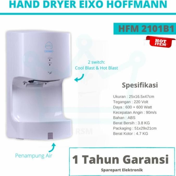 Jual Pengering Tangan/Hand Dryer Hoffman 2101B1 | Shopee Indonesia
