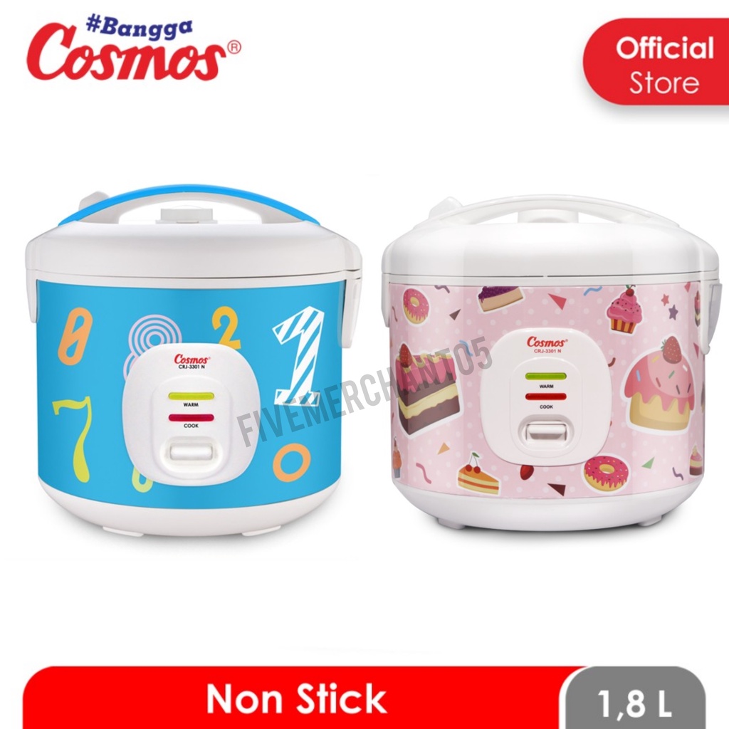 Jual Rice Cooker Cosmos CRJ 3301 N 1,8 L Penanak Nasi Cosmos CRJ-3301 N ...
