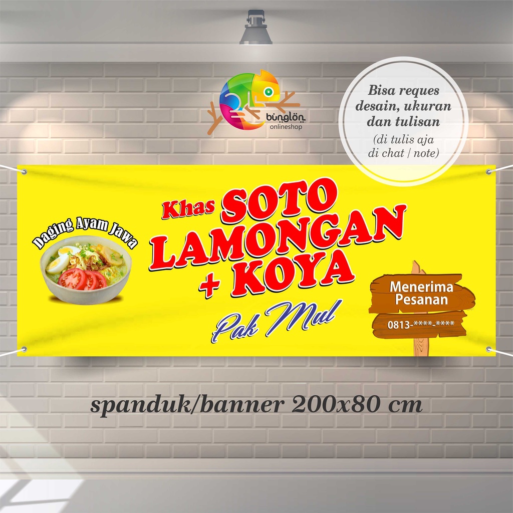 Jual Spanduk, Banner Soto Lamongan | Shopee Indonesia