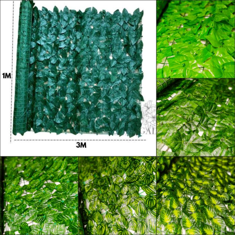 Jual Daun rambat pagar dinding 1 roll 1 x 3 meter Daun hias artificial ...