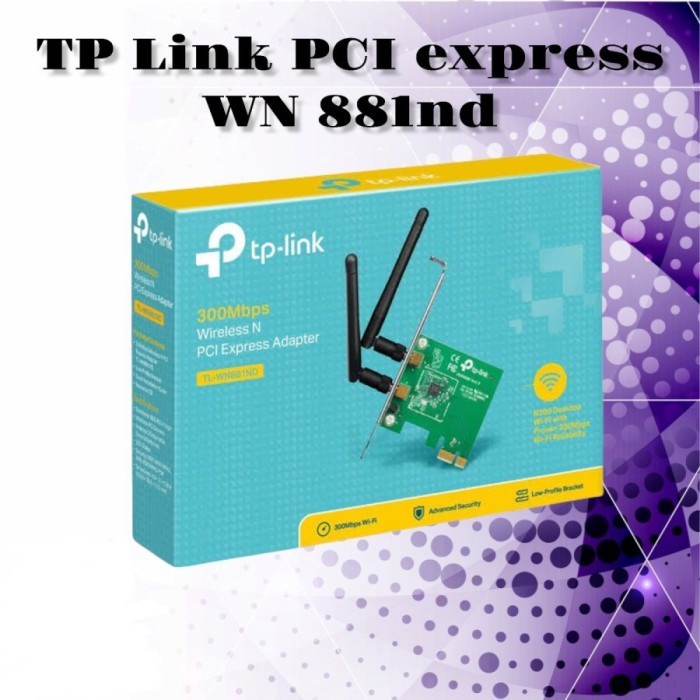 Jual TP-LINK TL-WN881ND Wireless N PCI Express Adapter / PCI Express ...