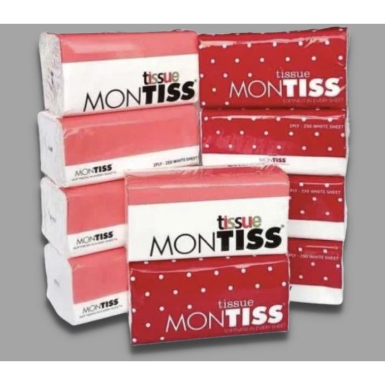 Jual Tissue Facial Montiss 250 S - Tissue Muka Montis 250 Sheet 2 ply ...