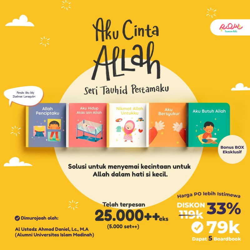 Jual buku.an - AKU CINTA ALLAH (BOARDBOOK ISI 5 BUKU) | Shopee Indonesia