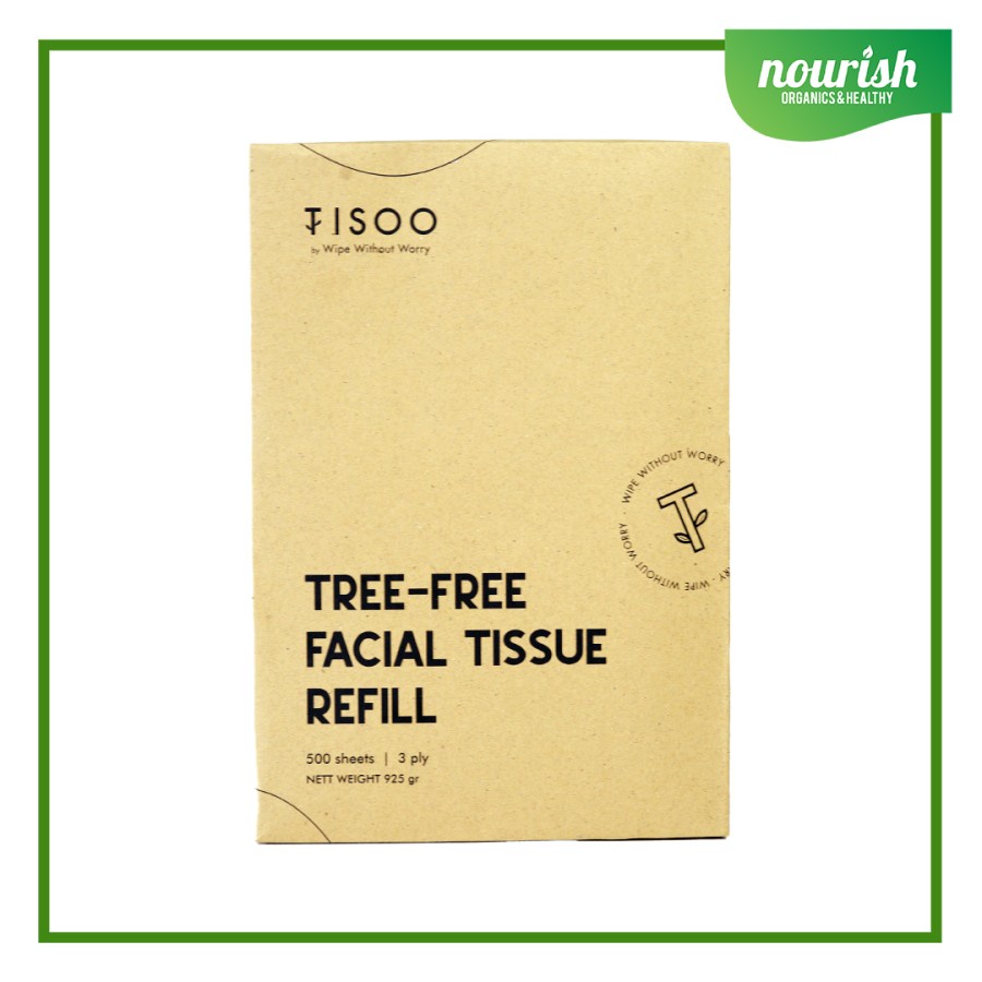 Jual Tisoo Tree-Free Facial Tissue REFILL 500 Sheets,3 Ply | Shopee ...