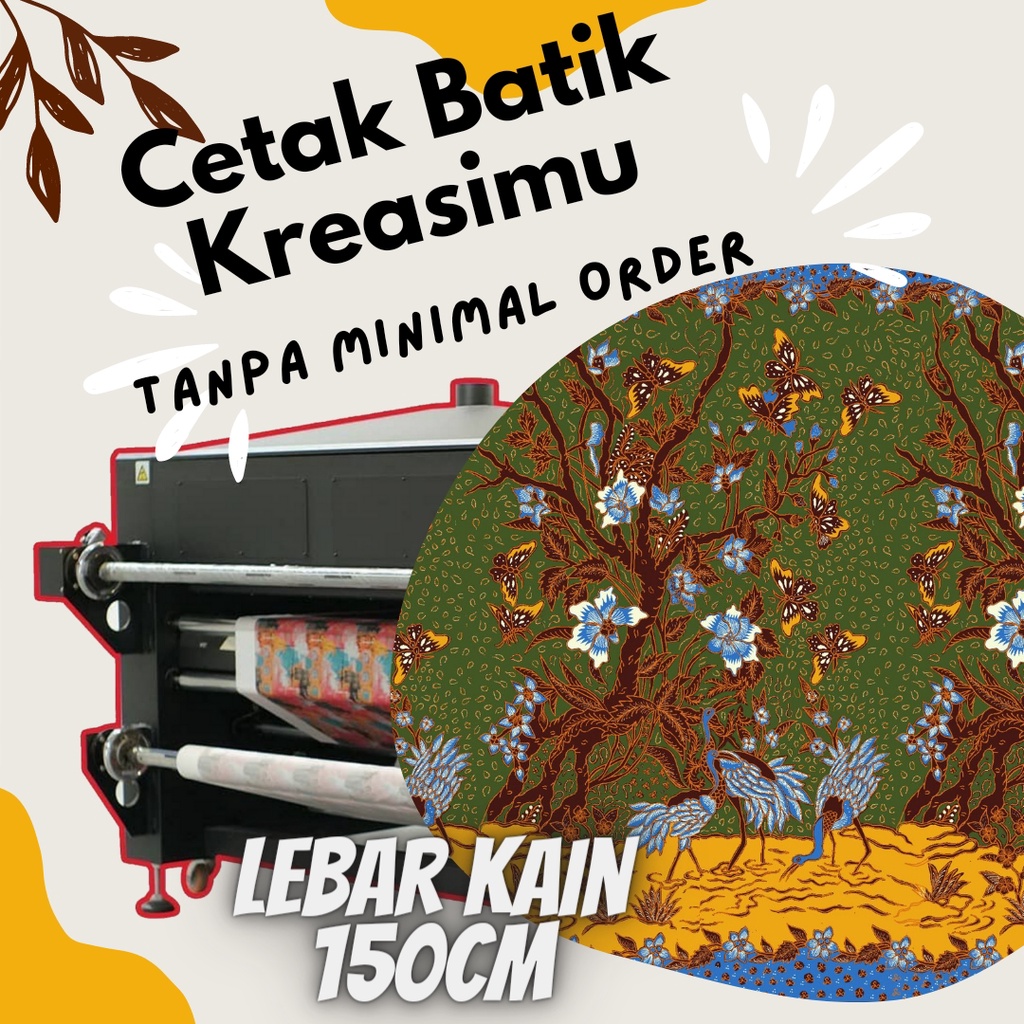 Jual BATIK DESAIN SUKA-SUKA/BATIK DESAIN SENDIRI/BATIK CUSTOM SATUAN ...