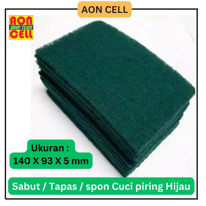 Jual Sabut Tapas Spon Spons Sponge Cuci piring Hijau karpet nilon ...