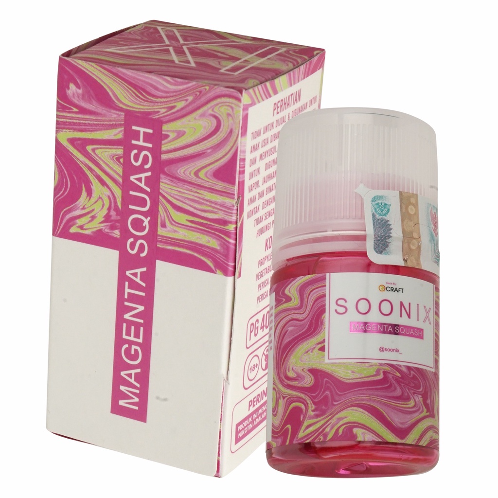 Jual Liquid Vape Vapor Soonix V3 Magenta Squash 60ML By Rcraft X ...