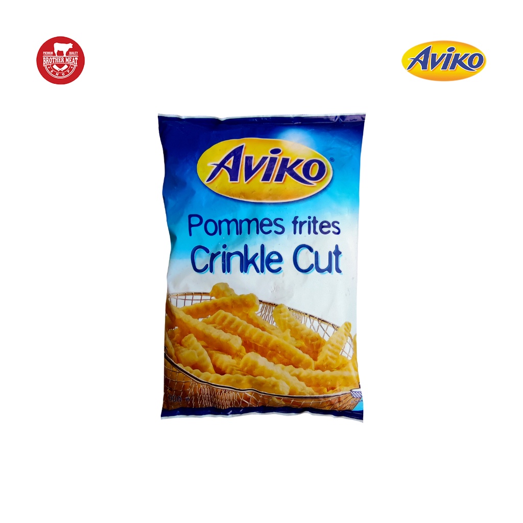 Jual Aviko Pommes Frites Fries Crinkle Cut, Kentang Goreng Crinkle 1kg ...