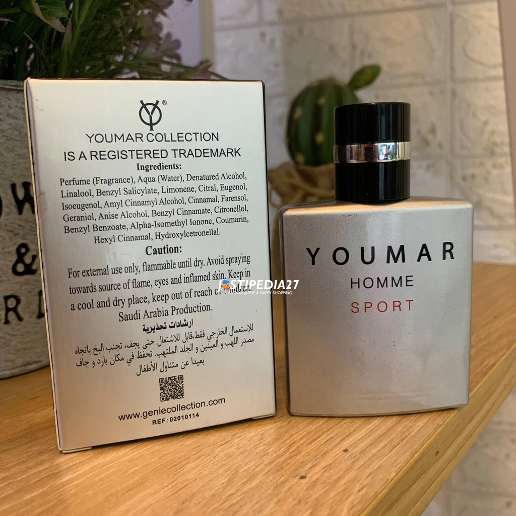 Jual [OPEN PO] Youmar Homme Sport 25ml - Parfum Saudi | Shopee Indonesia