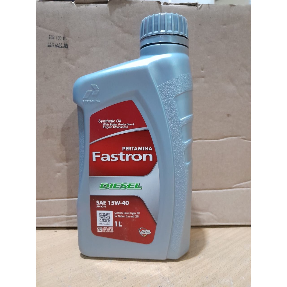 Jual OLI PERTAMINA FASTRON DIESEL 15W - 40 1LITER | Shopee Indonesia