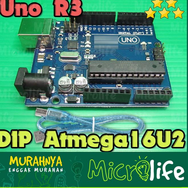 Jual Uno R3 Dip Atmega16u2 Arduino Compatible Plus Kabel Usb Kode 079