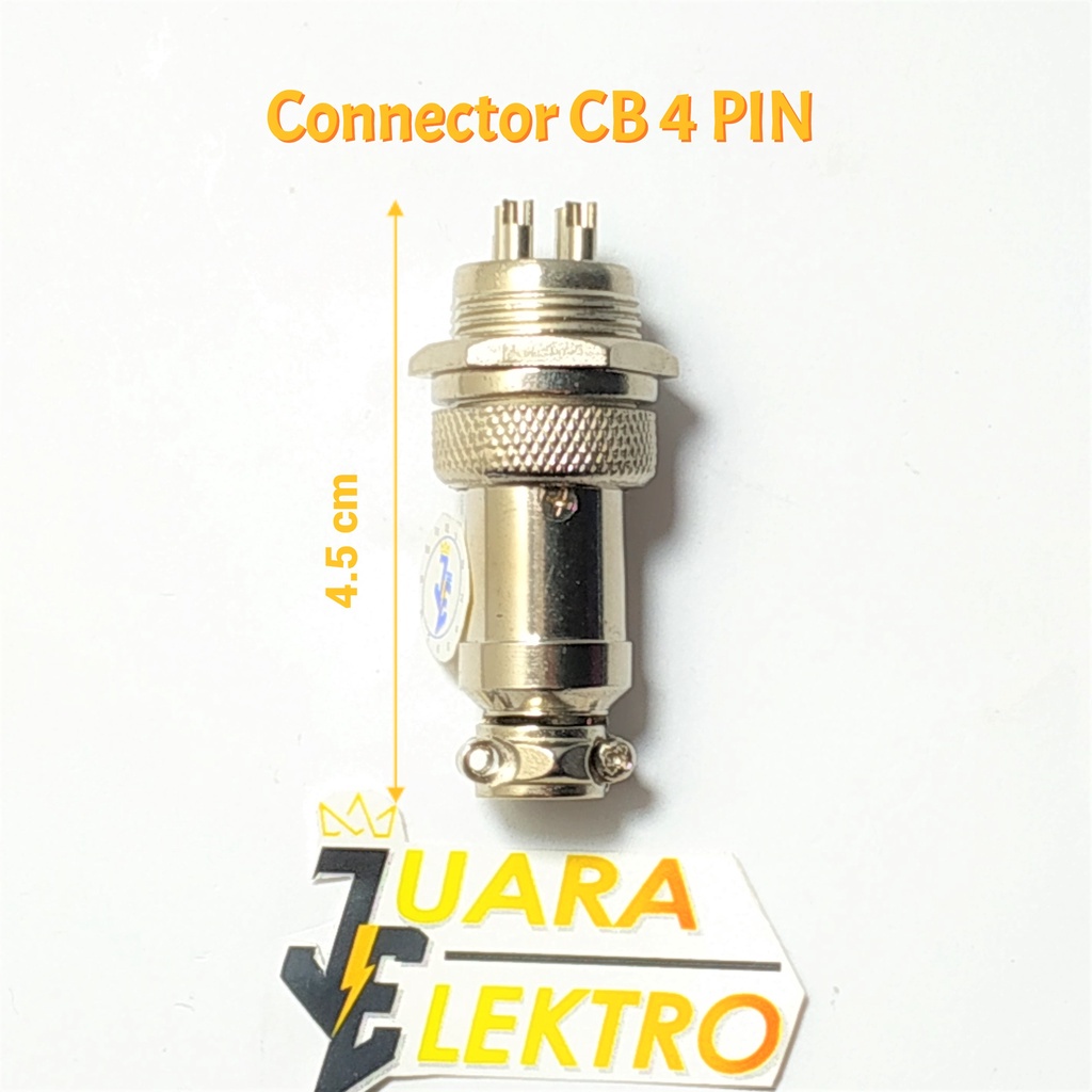 Jual Connector CB 4 PIN | Konektor CB 4 Pin Besi (SET) | Shopee Indonesia