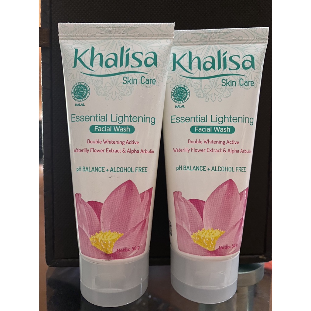 Jual KHALISA Essential Lightening Facial Wash 50g | Shopee Indonesia