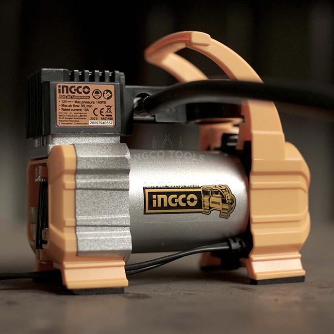 Jual Mini Air Compressor (Dc 12V) Ingco Aac1408 - Pompa Kompresor Ban ...