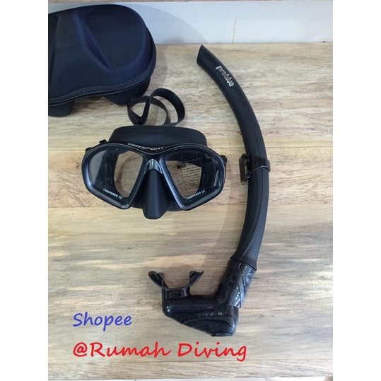 Jual Kacamata Selam Panah Ikan Masker Freedive Apnea Freediving Free Diving Glasses Set Tube ...