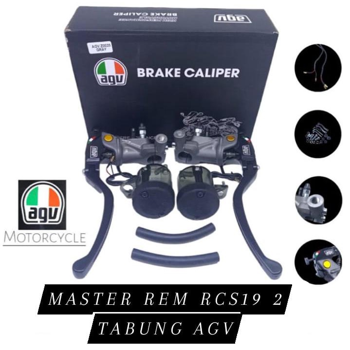 Jual VARIASI MASTER REM RCS19 2 TABUNG -AGV | Shopee Indonesia