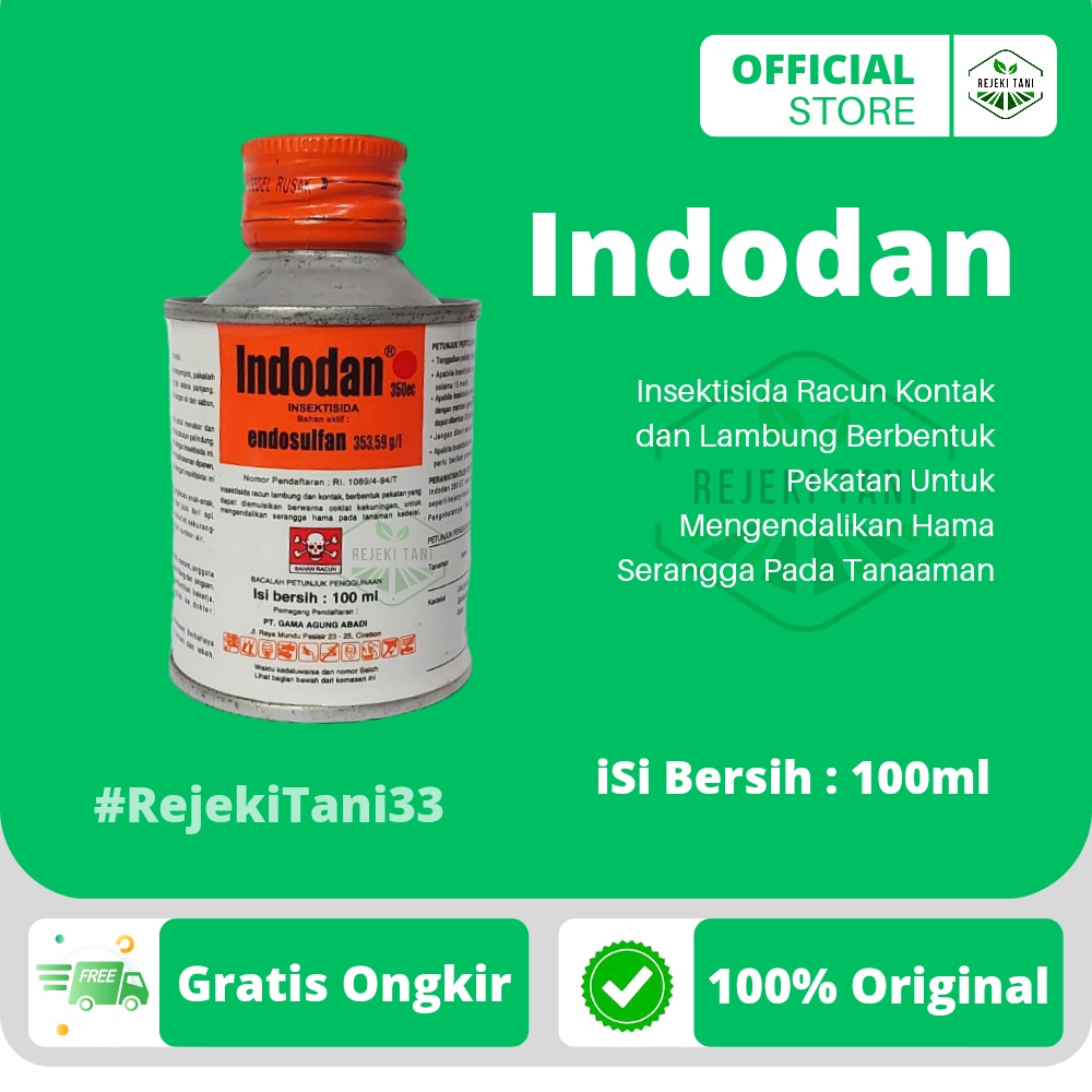 Jual Insektisida Indodan 350EC 100ml Bahan Aktif Endosulfan 353,59 g/l ...