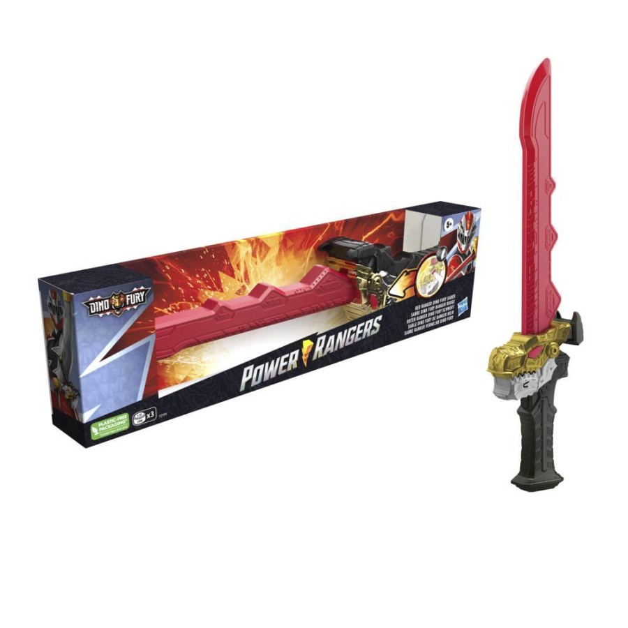 Jual Power Rangers Dino Fury Red Ranger Dino Fury Saber Pedang Mainan ...