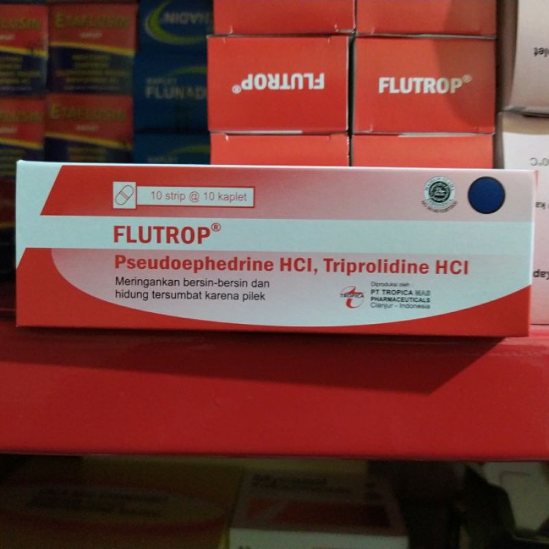 Jual FLUTROP TABLET BOX ISI 100 / PSEUDEOPHEDRINE HCL | Shopee Indonesia