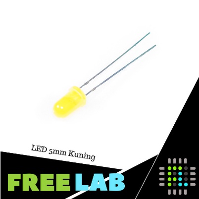 Jual LED 5mm Yellow Diffused Kuning Super Terang | Shopee Indonesia
