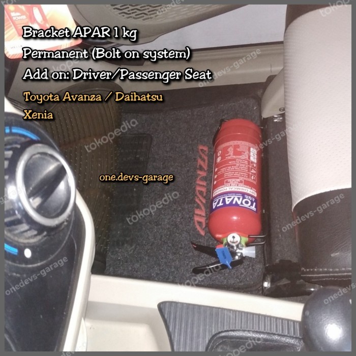 Jual Terlaris Apar Bracket Dudukan Apar Di Kaki Jok Mobil Toyota Avanza ...