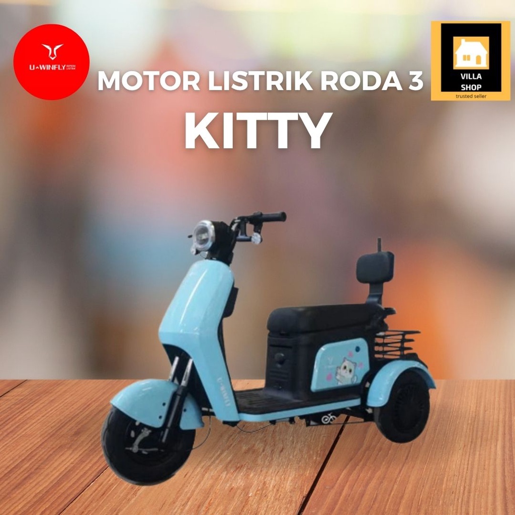 Jual SEPEDA LISTRIK SEPEDA MOTOR LISTRIK RODA 3 KITTY UWINFLY KITI ...