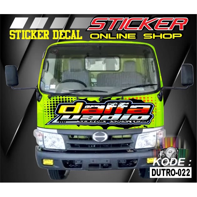 Jual Stiker decal mobil truck hino dutro TOYOTA DYNA DECAL PRINT KAP ...