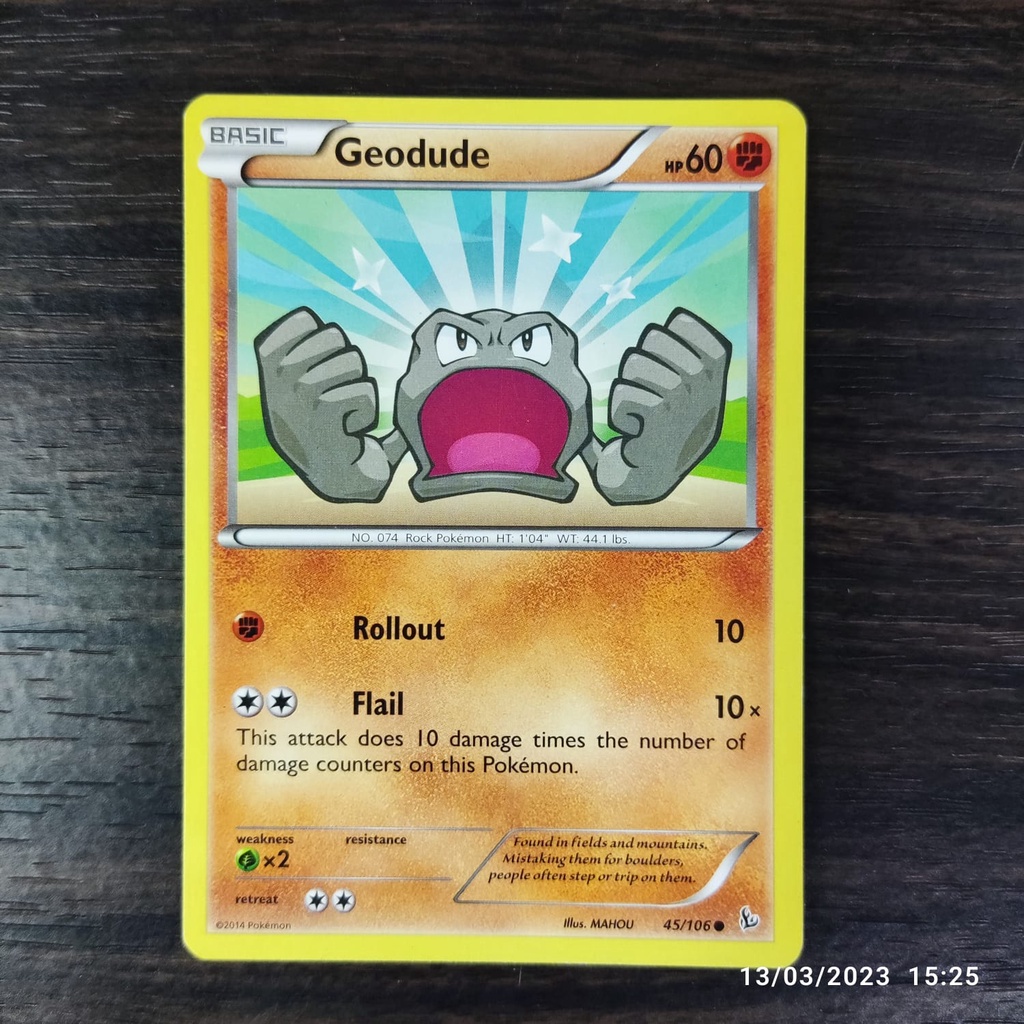 Jual pokemon english geodude 45/106 Common original | Shopee Indonesia