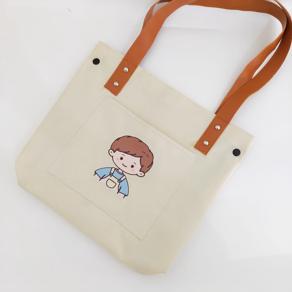 Jual TGS - Tote Bag Wanita Totebag tote Karakter Tote bag wanita Bisa ...