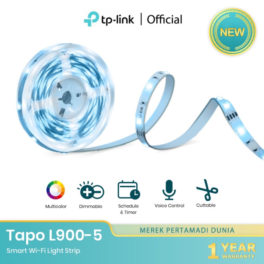 Jual TP-Link Tapo L900-5 LED Smart WiFi Light Strip Color Running ...