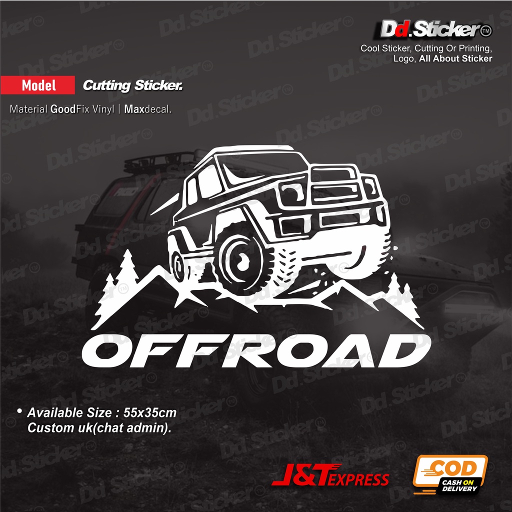 Jual Sticker Offroad Adventure 4x4, JEEP KATANA JIMNY RUBICON WRANGLER ...