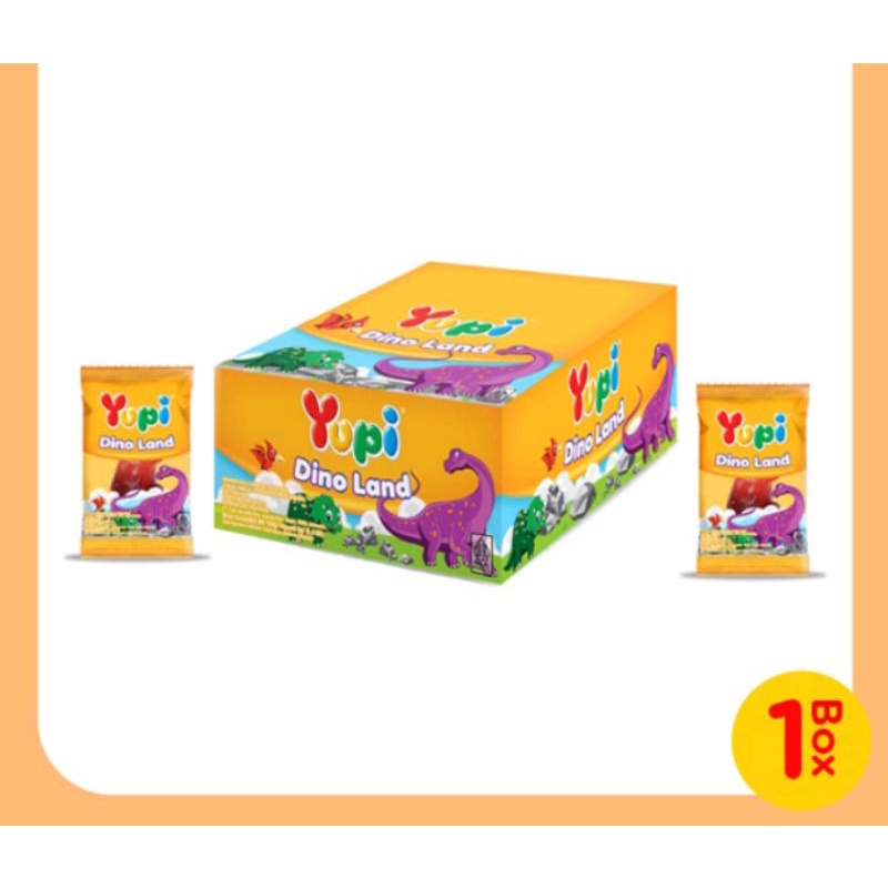Jual Box - Yupi Jungle Fun Permen Jelly Dino Land Isi 24 Pcs | Shopee ...