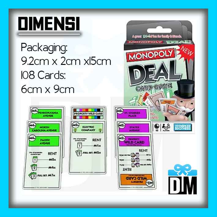 Jual Kartu Monopoli Deal Indonesia + English NEW Game Card Simple ...