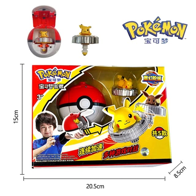 Jual Anime Pokemon Pikachu Atasan Peluncur Beyblade Magic Gyro Mainan ...