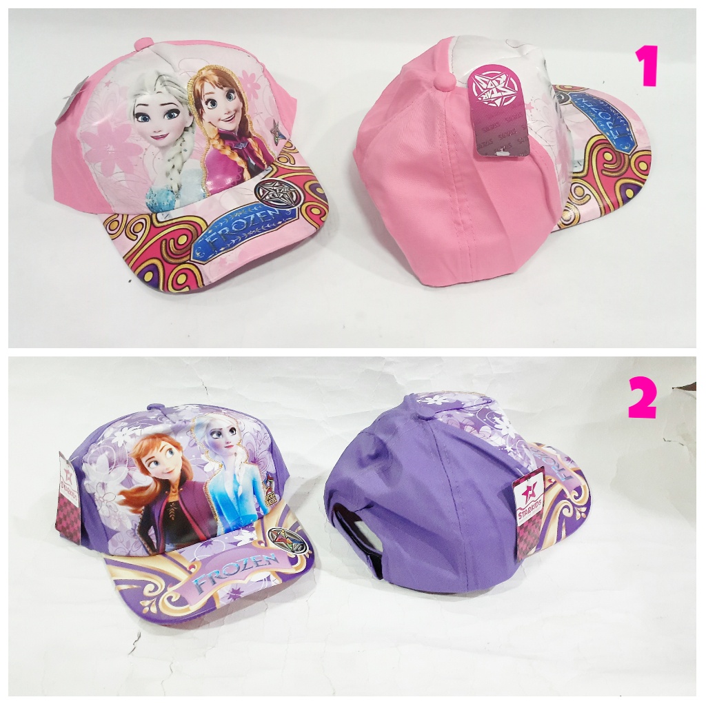 Jual Topi karakter FROZEN spesial Elsa Anna fashion agar anak perempuan ...